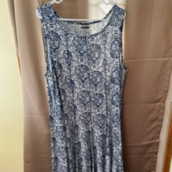 Haani | Dresses | Hanni Dress Xlp Blue White | Poshmark